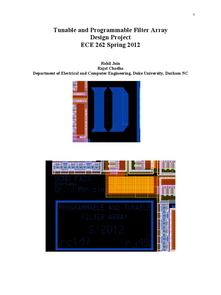 High Order Programmable and Tunable Analog Filter IC | PDF | Electronic ...