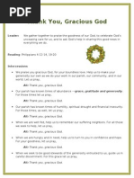 Offertory Prayer Resources and Samples | PDF | Grace In Christianity ...