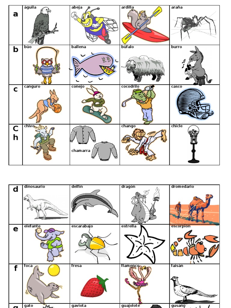 Memorama Con Dibujo y Nombre | PDF