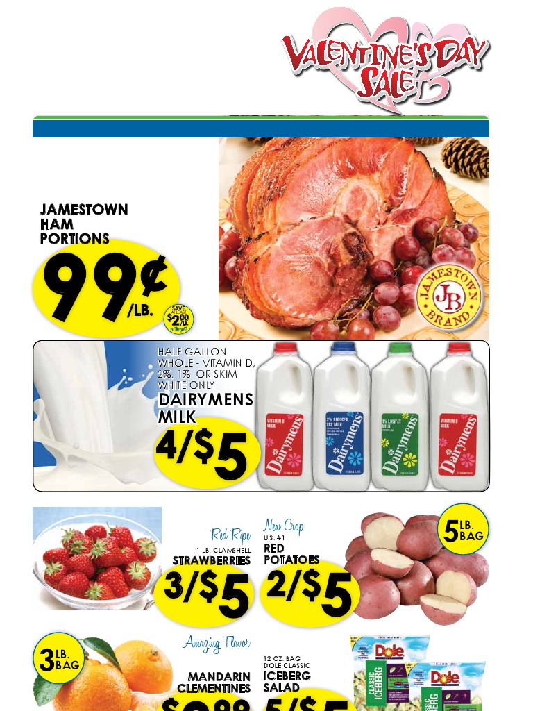 Dairymens Milk: Jamestown Ham Portions | PDF | Steak | Pork
