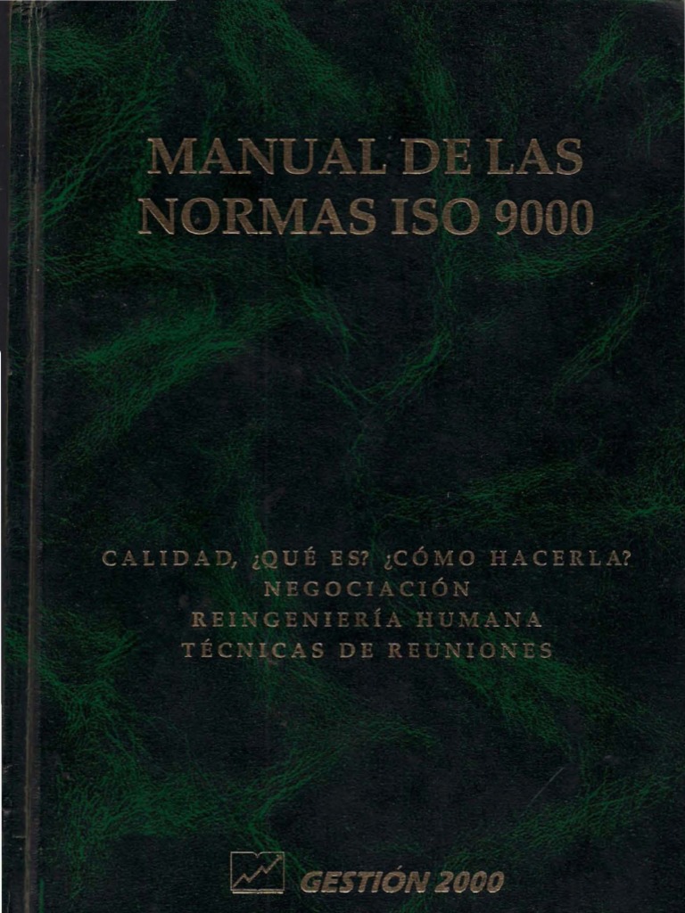 Manual de Las Normas Iso 9000 | PDF | Calidad (comercial) | Sociedad