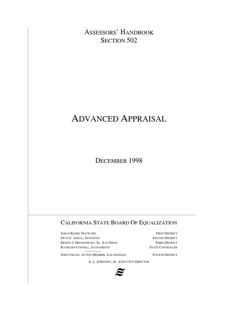 Assessors Handbook | PDF | Real Estate Appraisal | Market Value
