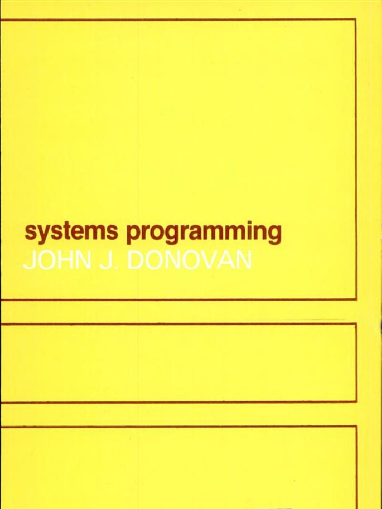 Systems Programming By Donovan Pdf - famefasr