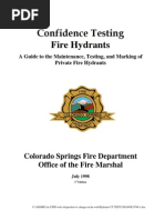 Fire Hydrant Flow Test - NFPA 291 & AWWA M17 | PDF | Nozzle | Pressure