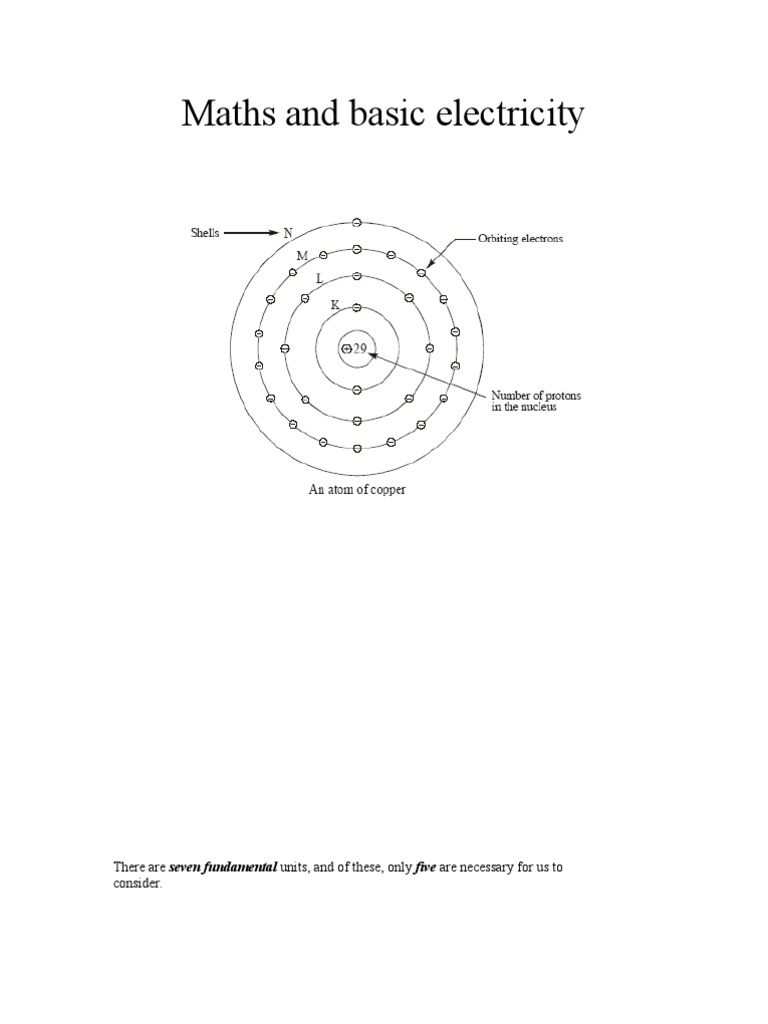Maths and Basic Electricity | PDF | Units Of Measurement | Electricity