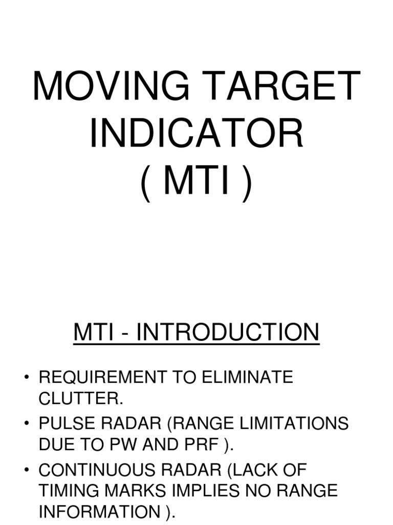 MTI | PDF