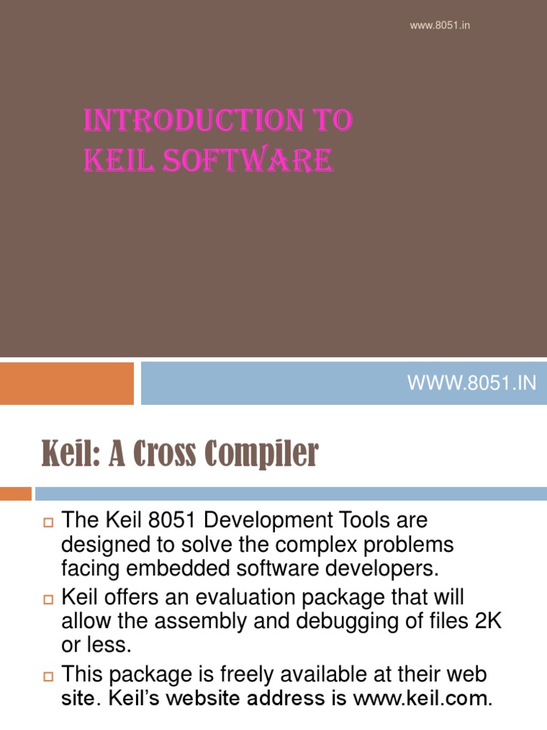 Keil 8051 Tools for Developers | PDF | Compiler | Computer Program