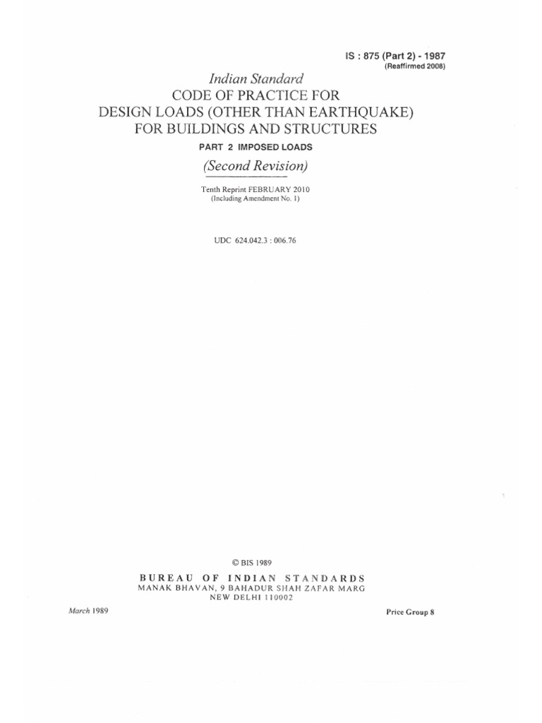 Is 875 Part 2 | PDF