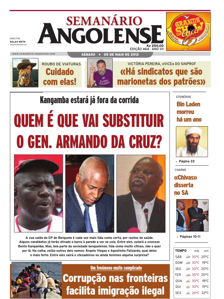 Semanario Angolense 464 | PDF | Angola | Portugal