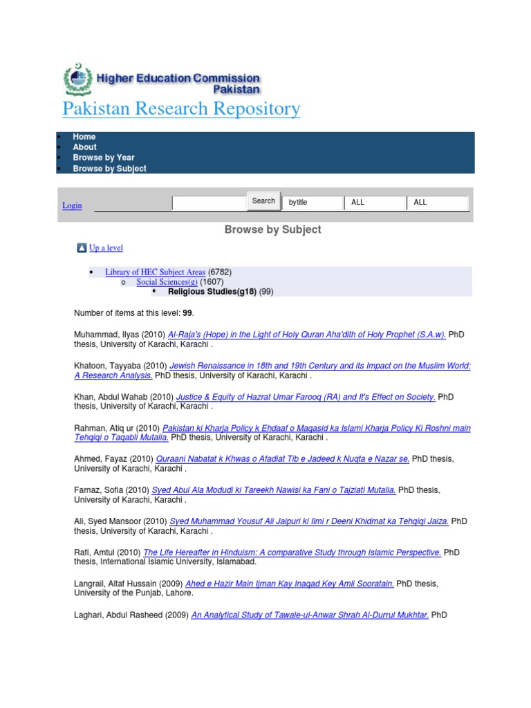 Pakistan Research Repository | PDF | Abrahamic Religions | Revelation