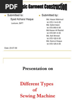 Presentation On Sewing Machines | PDF | Sewing Machine | Crafts