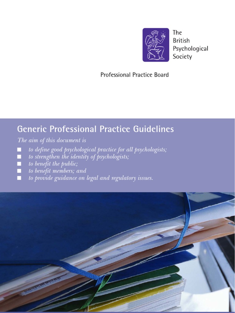 Professional Practice Guidelines for Psychologists | PDF ...