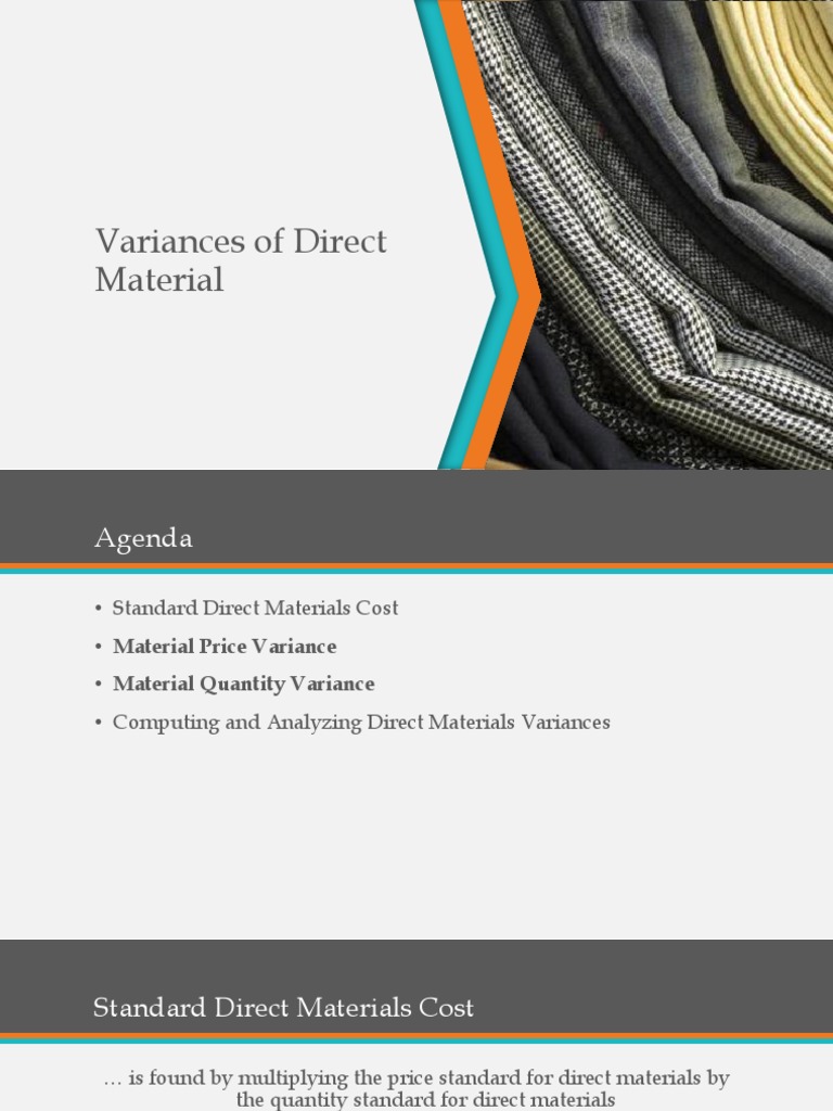 Direct Materials Variance Analysis | PDF | Variance | Business Economics
