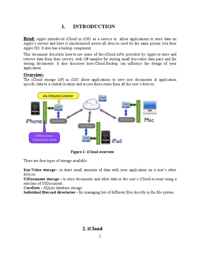 Introduction of Icloud | PDF | I Cloud | I Tunes
