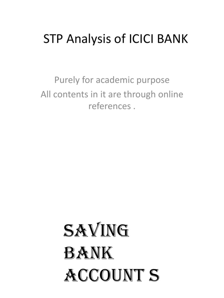 STP Analysis For ICICI Bank | PDF | Online Banking | Banks & Banking
