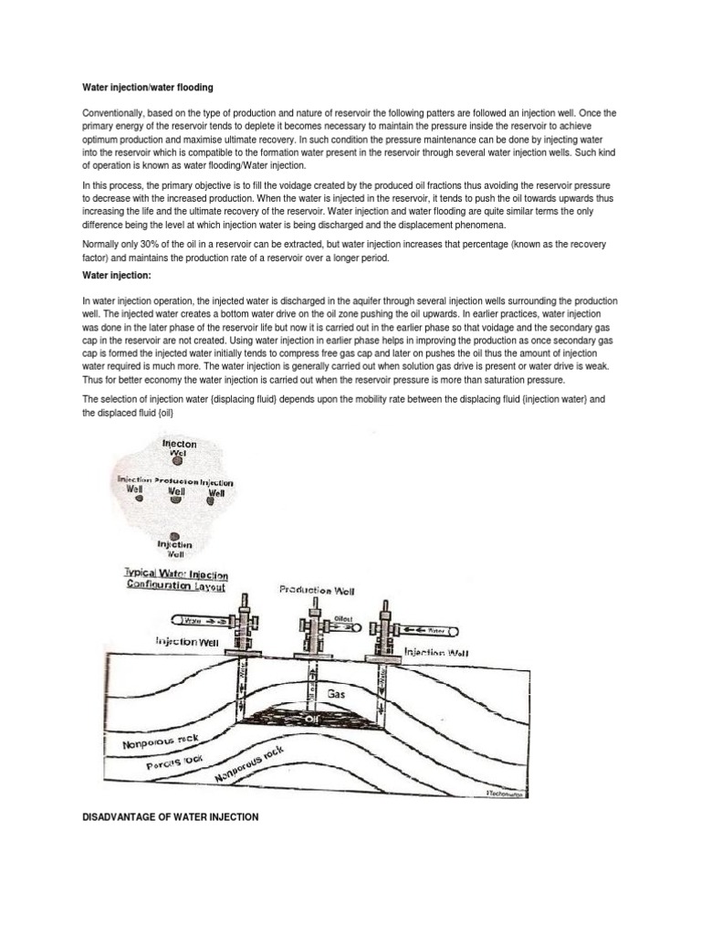 Water Injection/water Flooding | PDF | Enhanced Oil Recovery ...