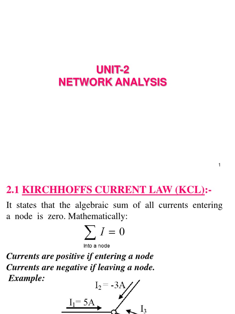 Unit-2, (Kcl, Kvl, Loop & Mesh) | Physics & Mathematics | Mathematics