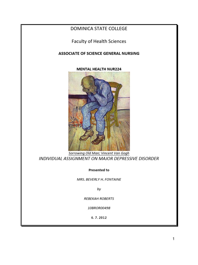Individual Mental Health Assignment | PDF | Major Depressive Disorder ...