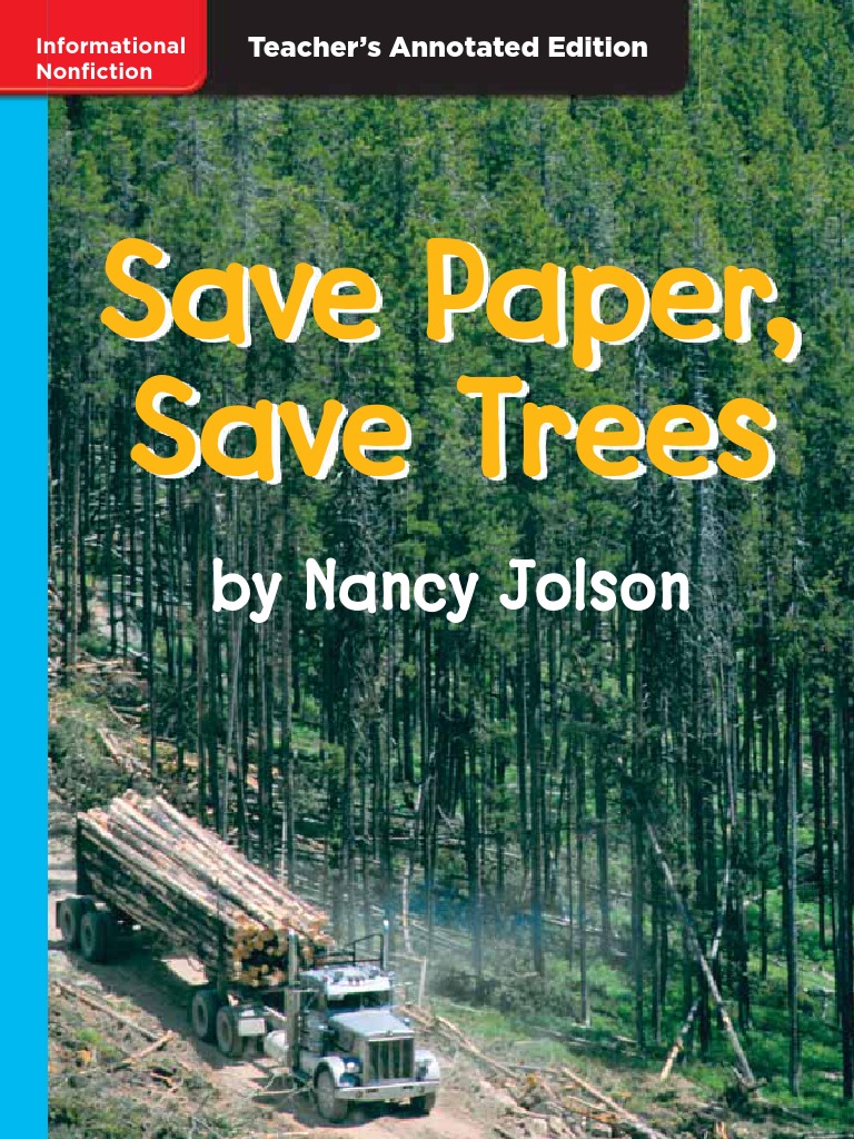 Save Paper Save Trees TAE | Paper | Recycling