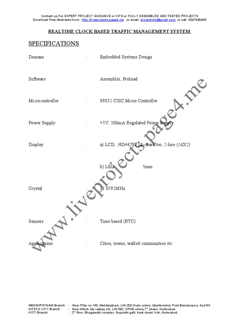 0011-Realtime Clock Based Traffic Management System Implementation ...