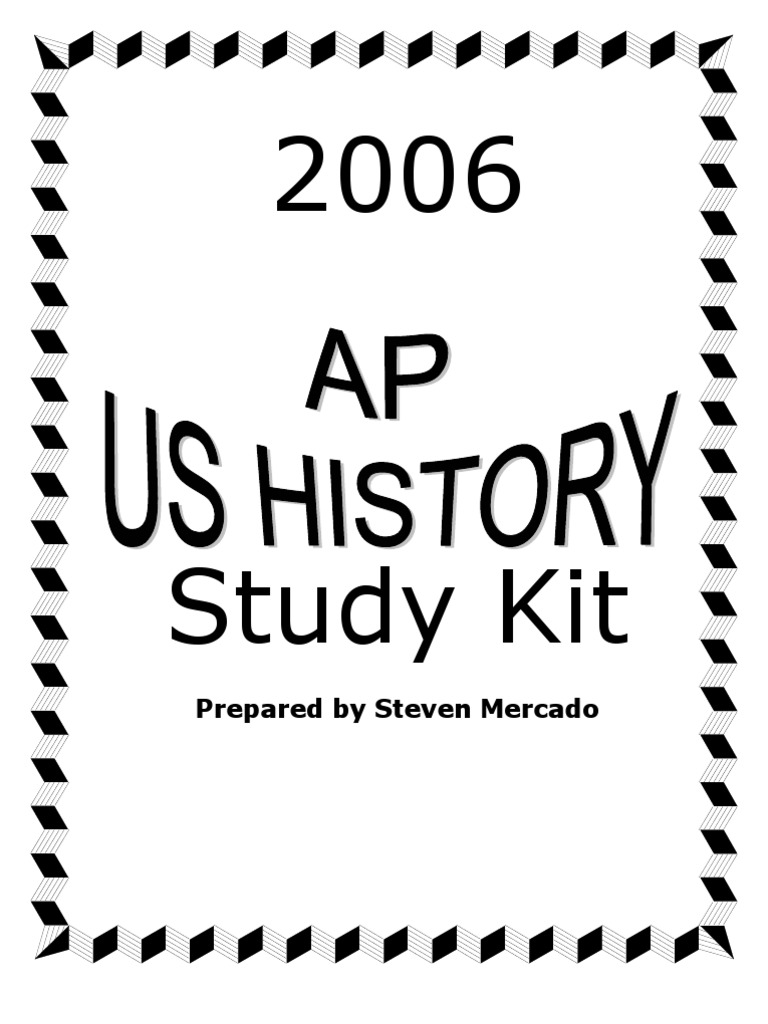 AP US HISTORY Study Kit | Download Free PDF | Federalist Party ...