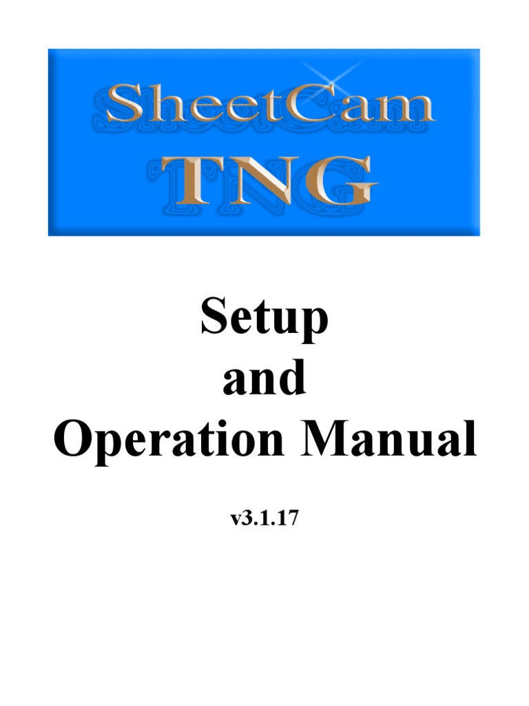 SheetCam TNG Manual - A4 | PDF | Numerical Control | Drill