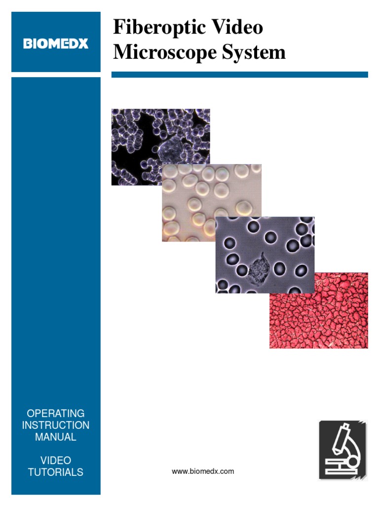 Biomedx Fiberoptic Microscope Manual | PDF | Zoom Lens | Aperture