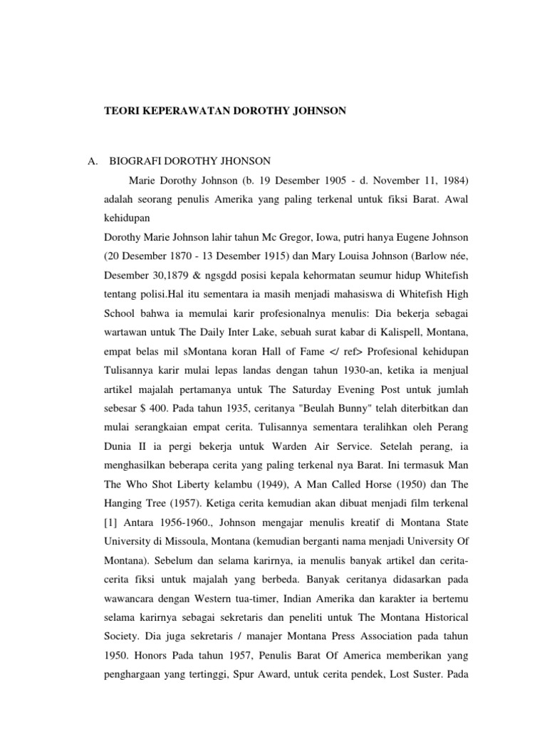Teori Johnson 2 | PDF