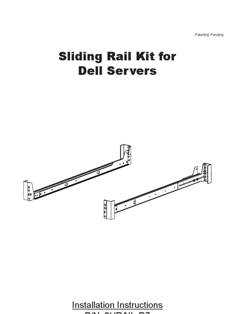 Sliding Rail Kit For Dell Servers: Installation Instructions P/N ...