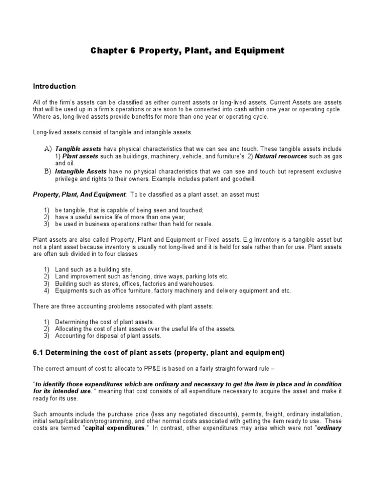 Depreciation Notes - Advanced Accounting | PDF | Goodwill (Accounting ...