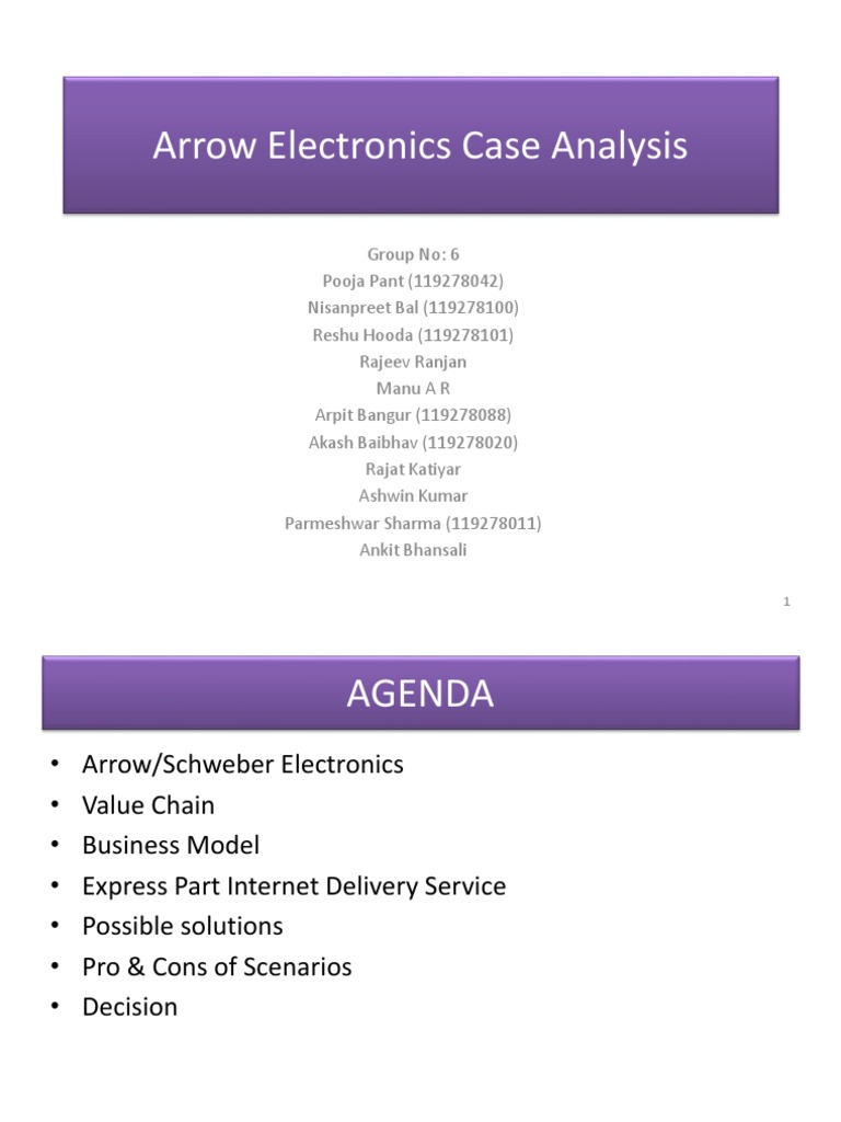 Arrow Electronics Business Model Analysis | PDF | Supply Chain | Sales