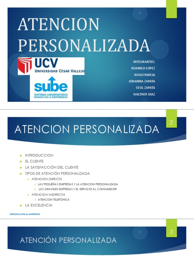 Atencion Personalizada | PDF | Cliente | Marketing