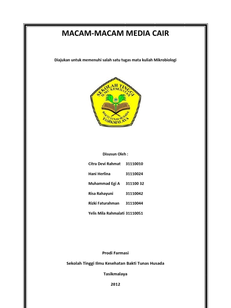 Macam - Macam Media Cair | PDF | Kesehatan Holistik