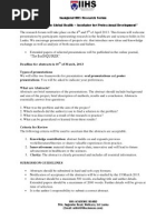 ISQua 2025 Abstract Submission Guidelines | PDF | Abstract (Summary)