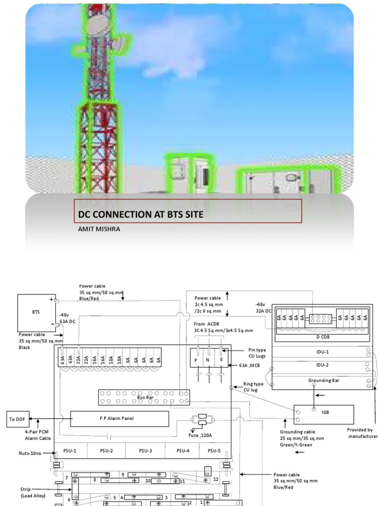 BTS Site DC Connection Guide | PDF | Knot | Screw