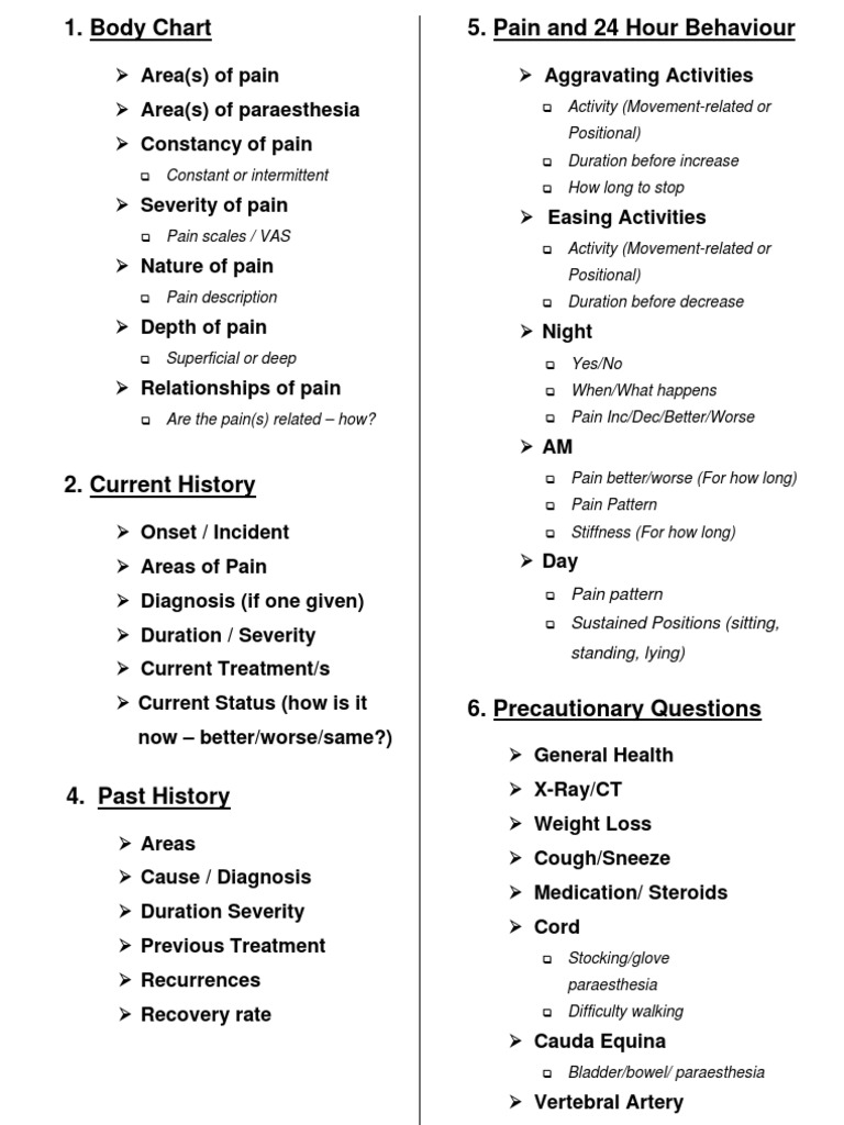Comprehensive Pain Assessment Guide | PDF | Wellness