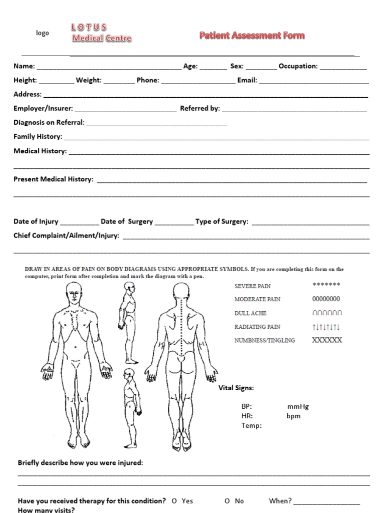 Assessment Form