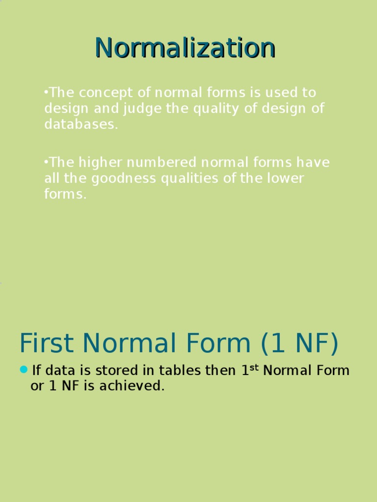 DBGMS Normalization | PDF | Teaching Methods & Materials