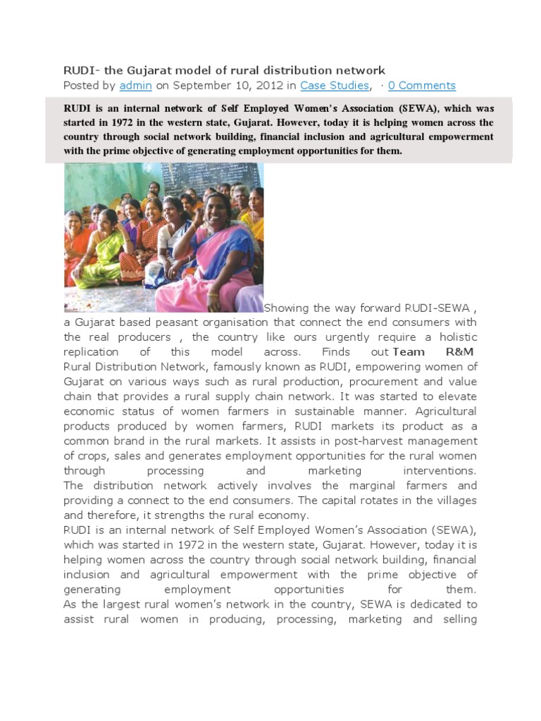 RUDI - The Gujarat Model of Rural Distribution Network | Download Free ...