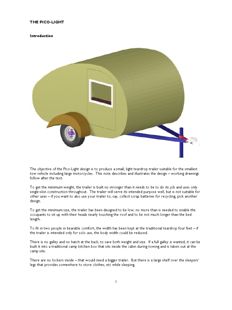 Pico Light 1 | PDF | Trailer (Vehicle) | Plywood