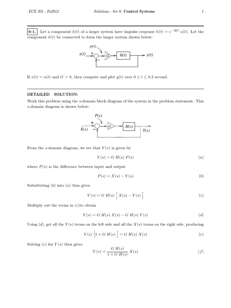 W Controls | PDF | Laplace Transform | Control Theory