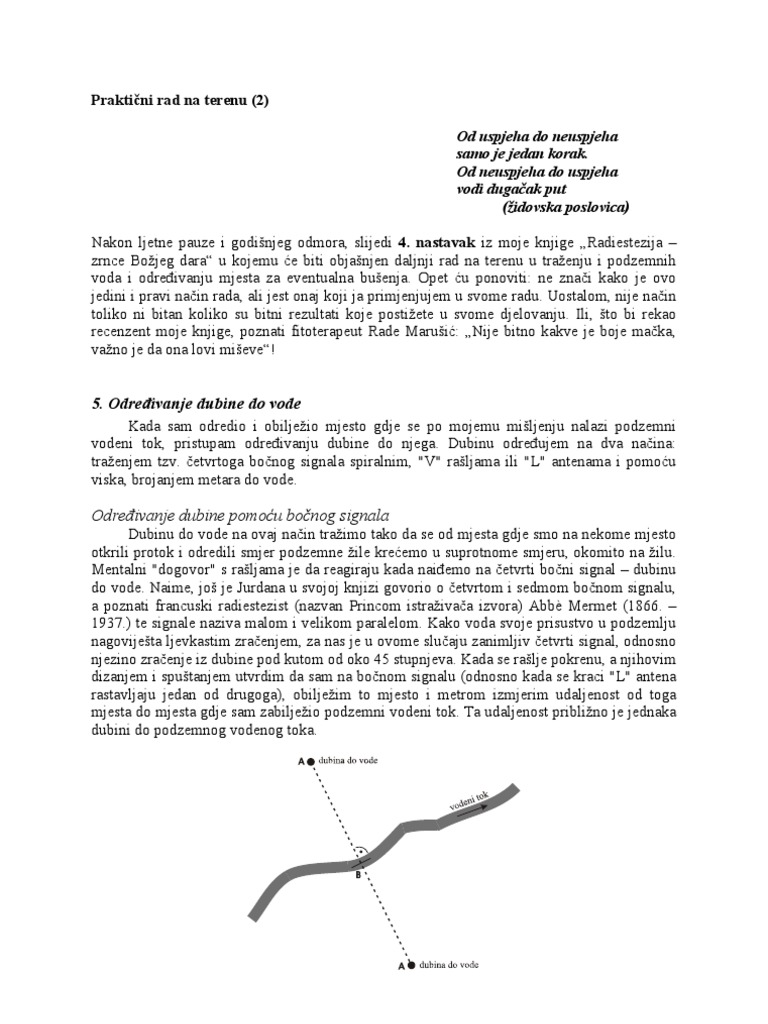 Radiestezija - III Poglavlje - Nastavak | PDF