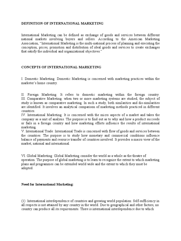 International Marketing | PDF | Comparative Advantage | Single Market