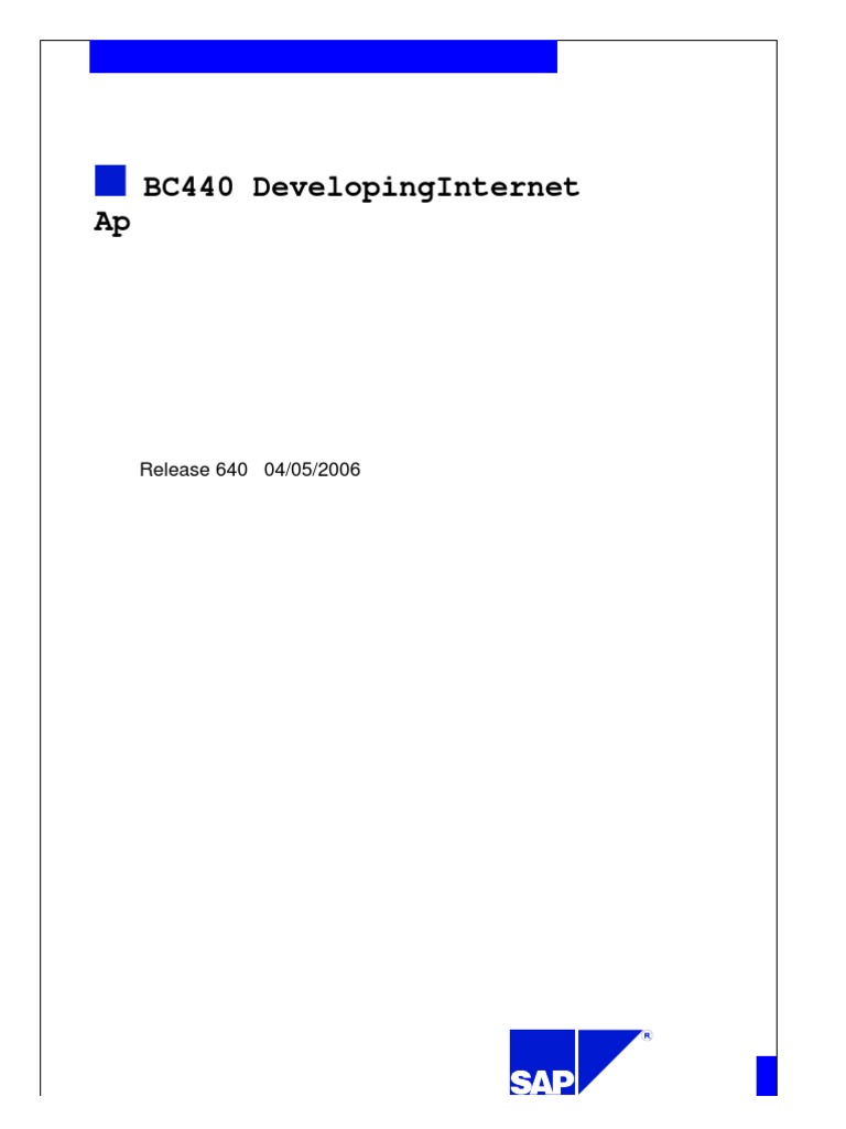 BC440 | PDF | Http Cookie | Hypertext Transfer Protocol
