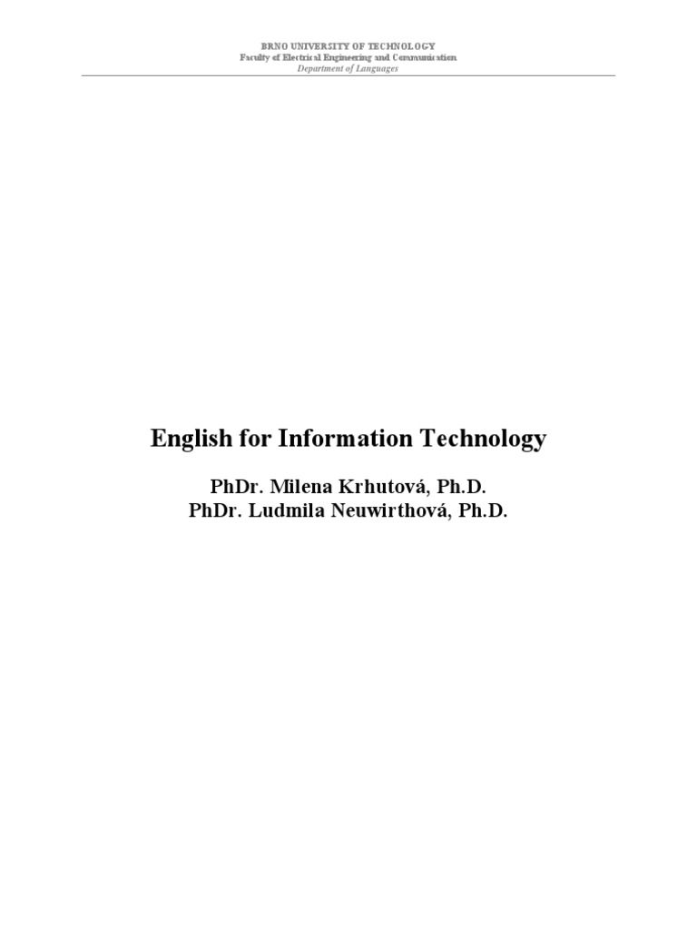 Anglictina Pro IT | PDF