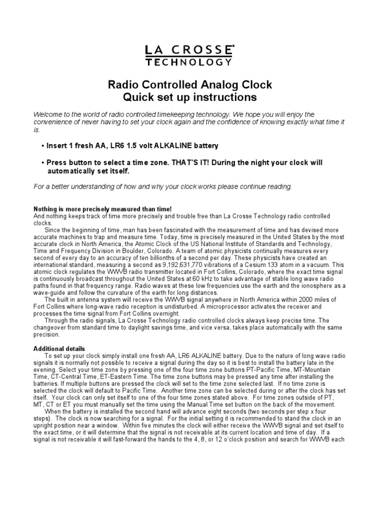 Manual 000061007 | PDF | Clock | Radio