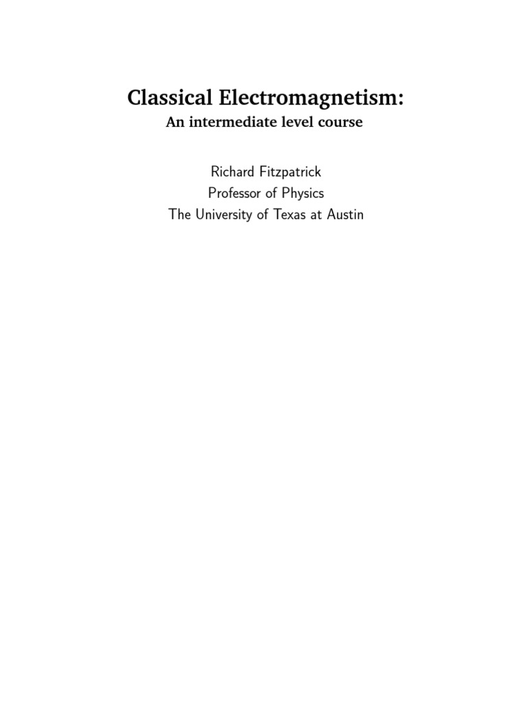 Electrodynamics | PDF | Euclidean Vector | Integral