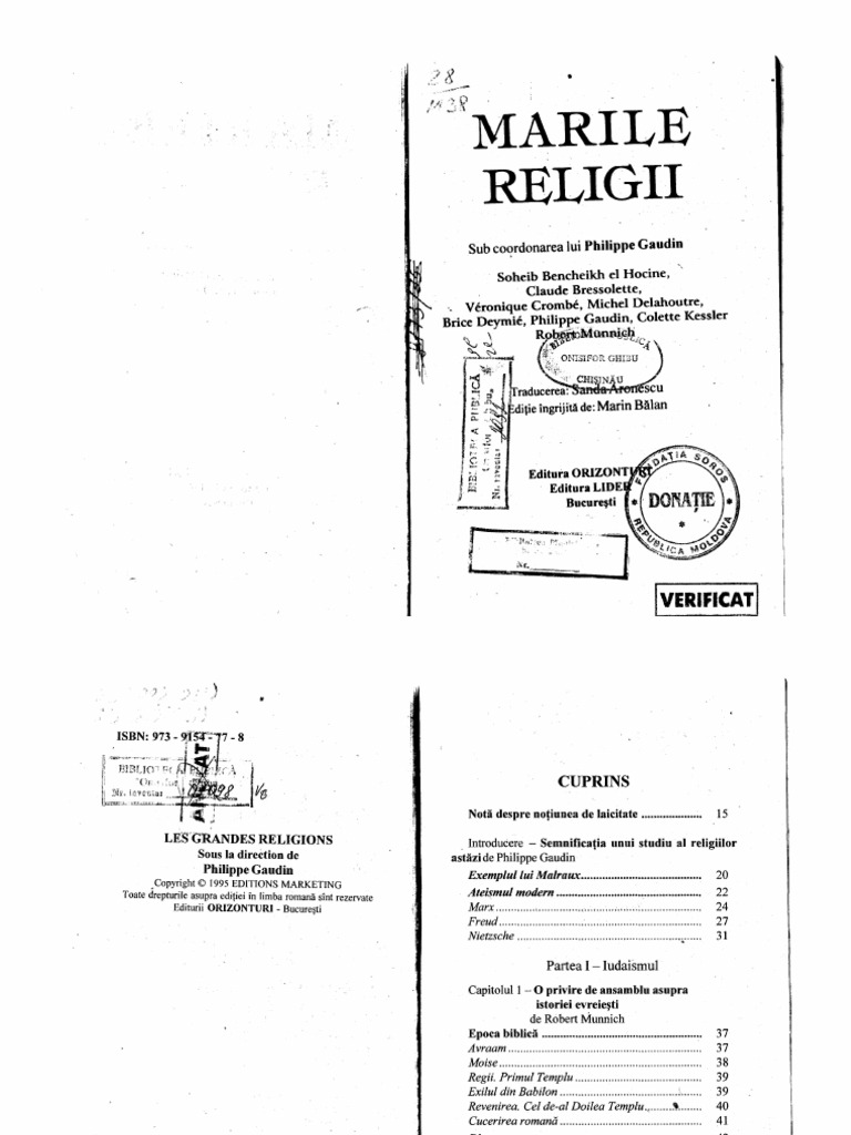 Philippe Gaudin - Marile Religii | PDF