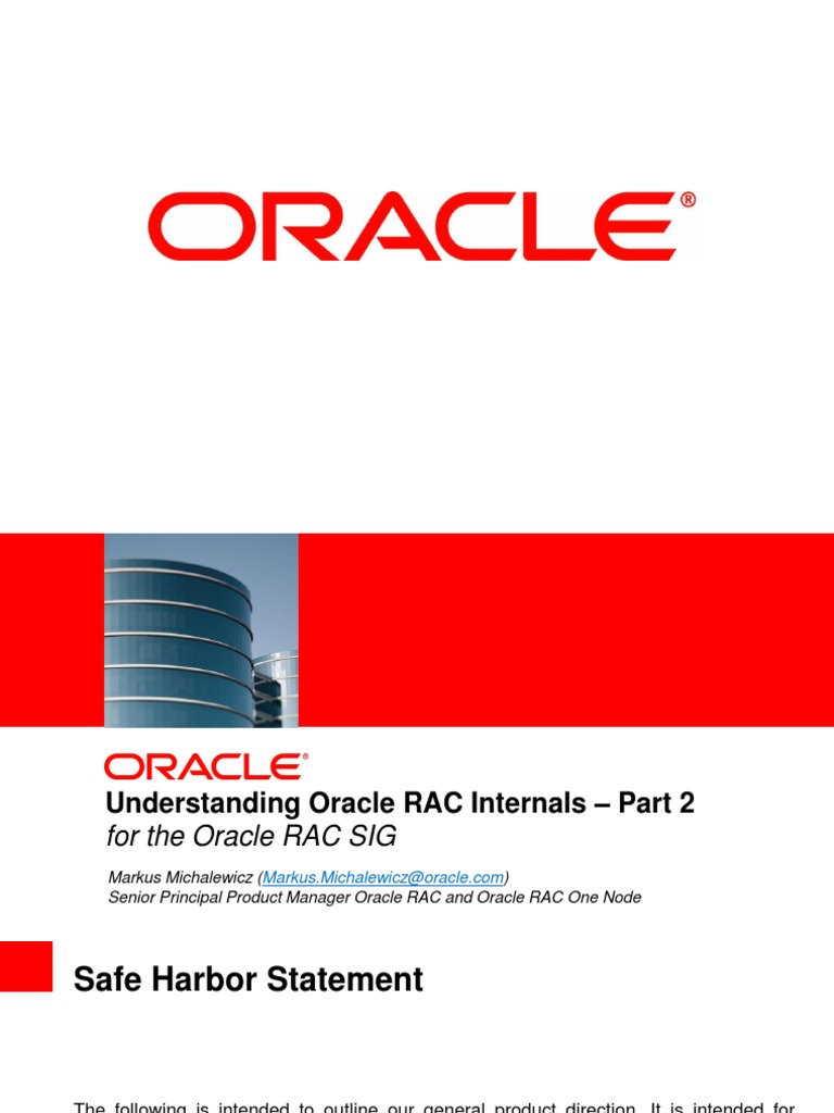 Understanding Oracle RAC Internals - Part 2 - Slides | PDF