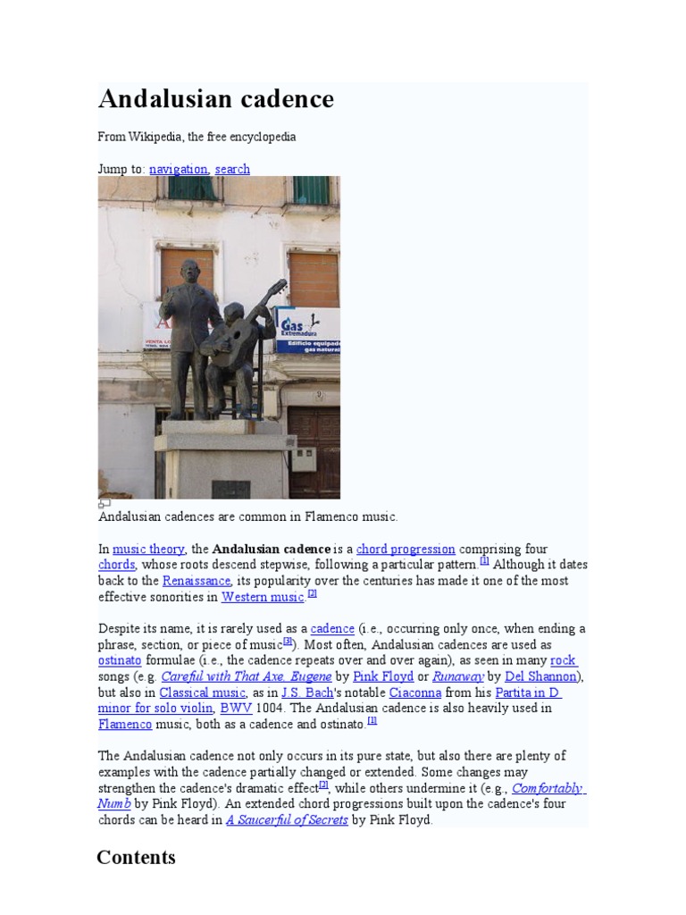 Andalusian Cadence | PDF | Musical Techniques | Musical Scales